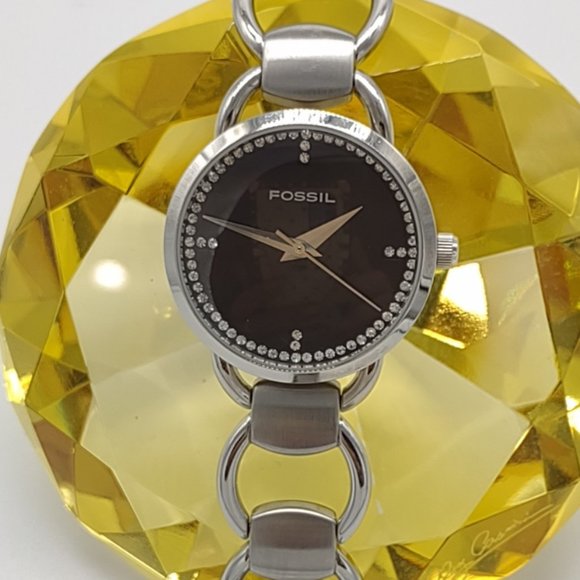 Fossil | Accessories | Fossil Es 638 Ladies Silver Watch | Poshmark
